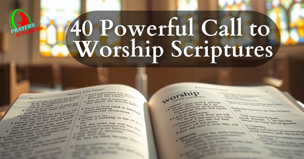 40 Powerful Call to Worship Scriptures A Complete Guide