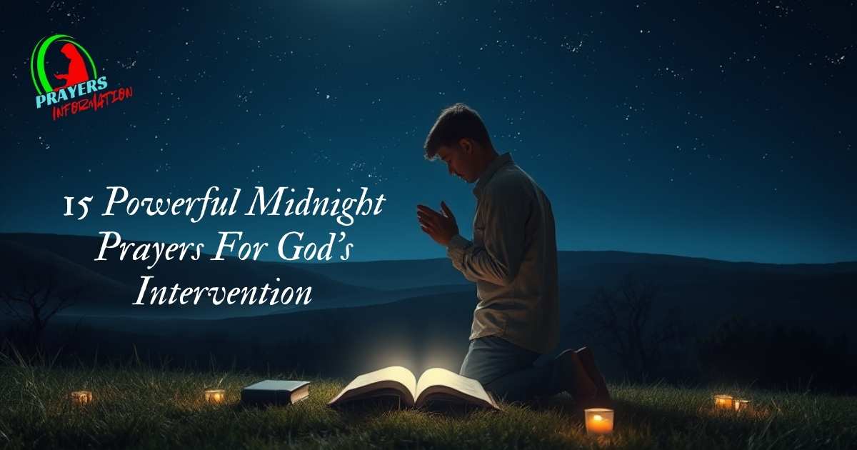 15 Powerful Midnight Prayers For God's Intervention