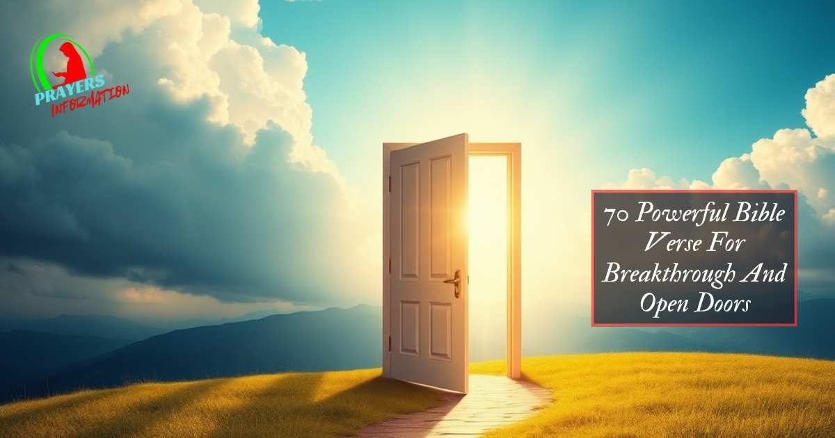 70 Powerful Bible Verse For Breakthrough And Open Doors